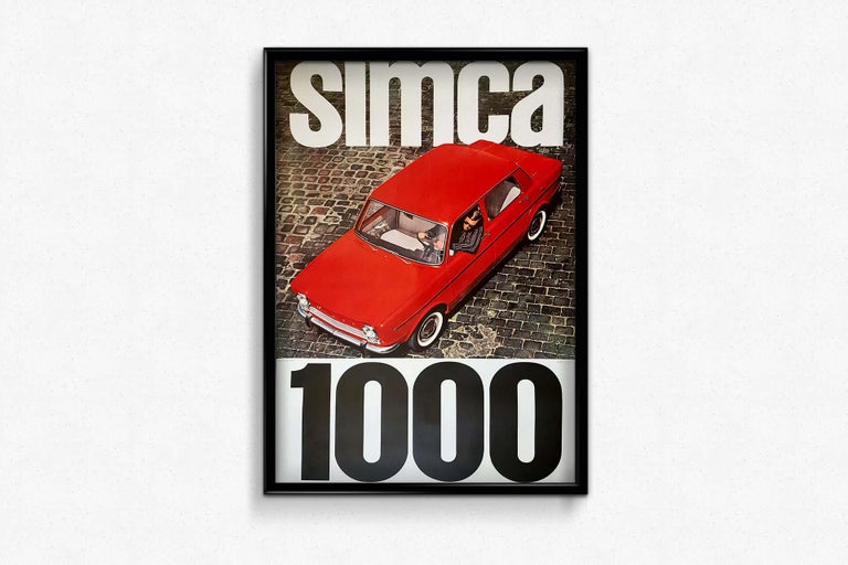 Molinard - Molinard - Simca 1000 Original Poster from the 60s Vintage ...