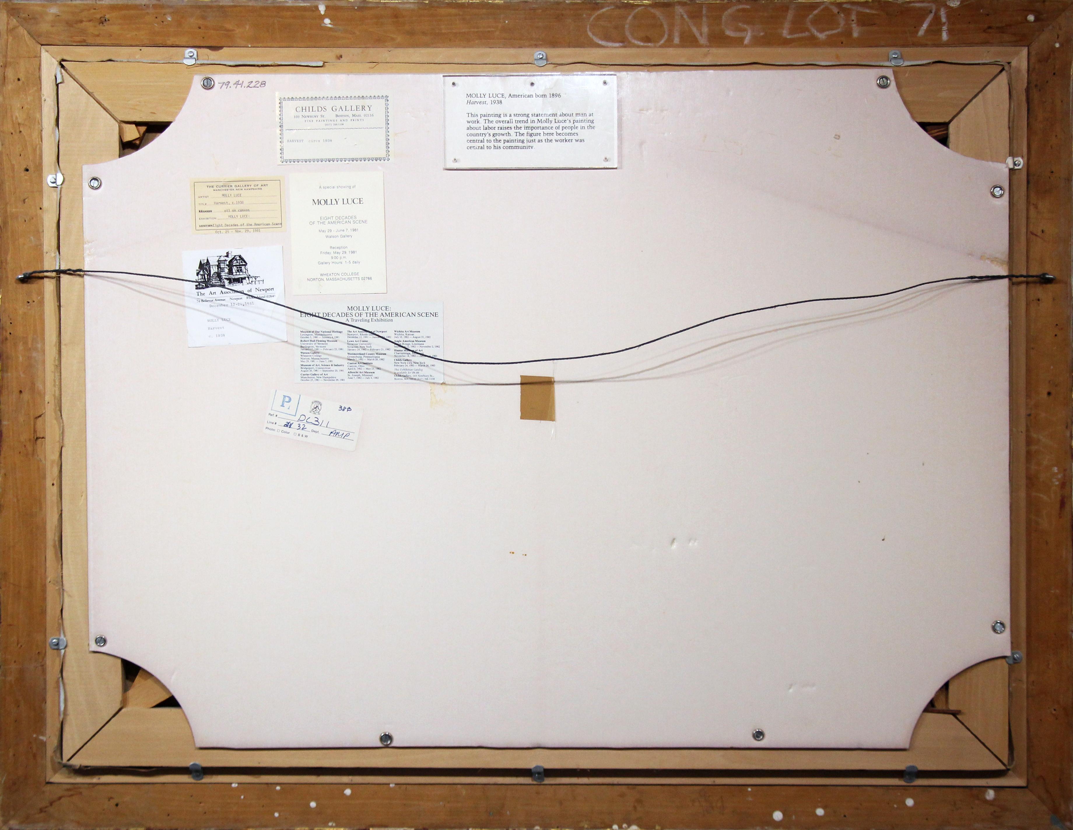 Molly Luce - Harvest, Landscape and Figures by Female American Realist ...