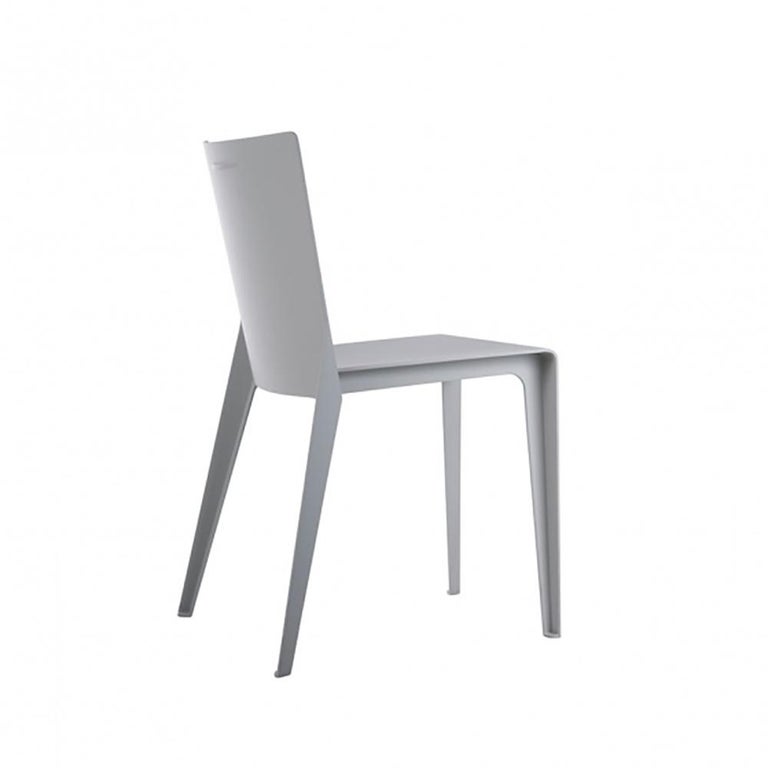 Molteni and C "Alfa" Chairs in chalk white matte finish by Hannes ...
