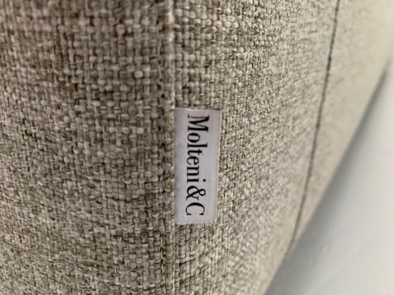 Molteni and C “Reversi” 5-Seat L-Shape Sofa – In Neutral Woven Fabric ...