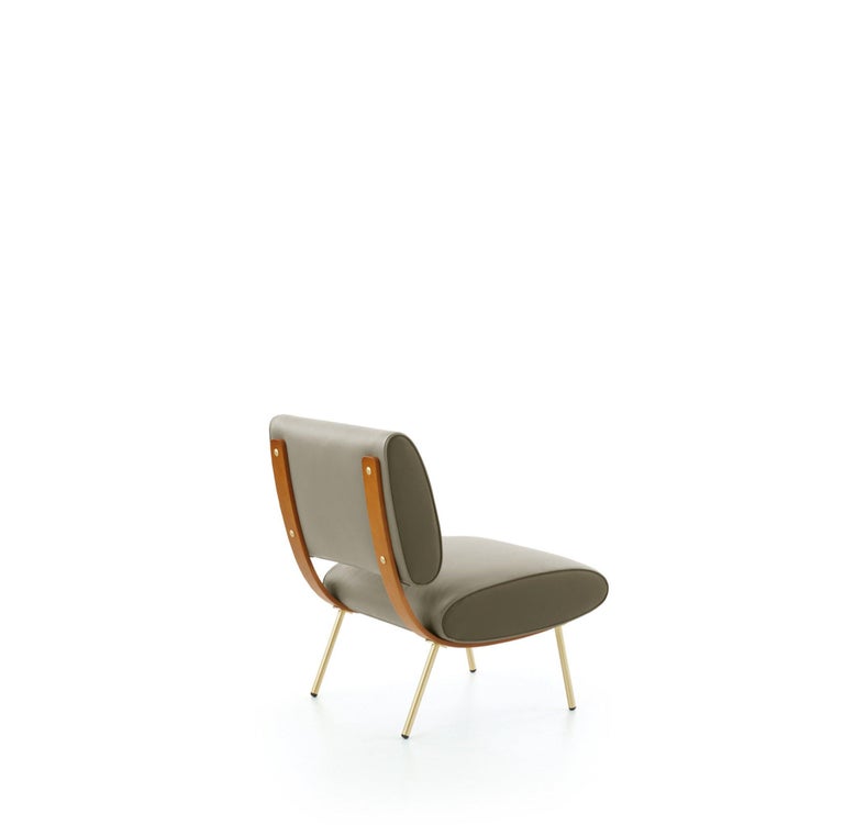 Armchair in Premium Leather Molteni&C by Gio Ponti Round D.154.5 - made ...