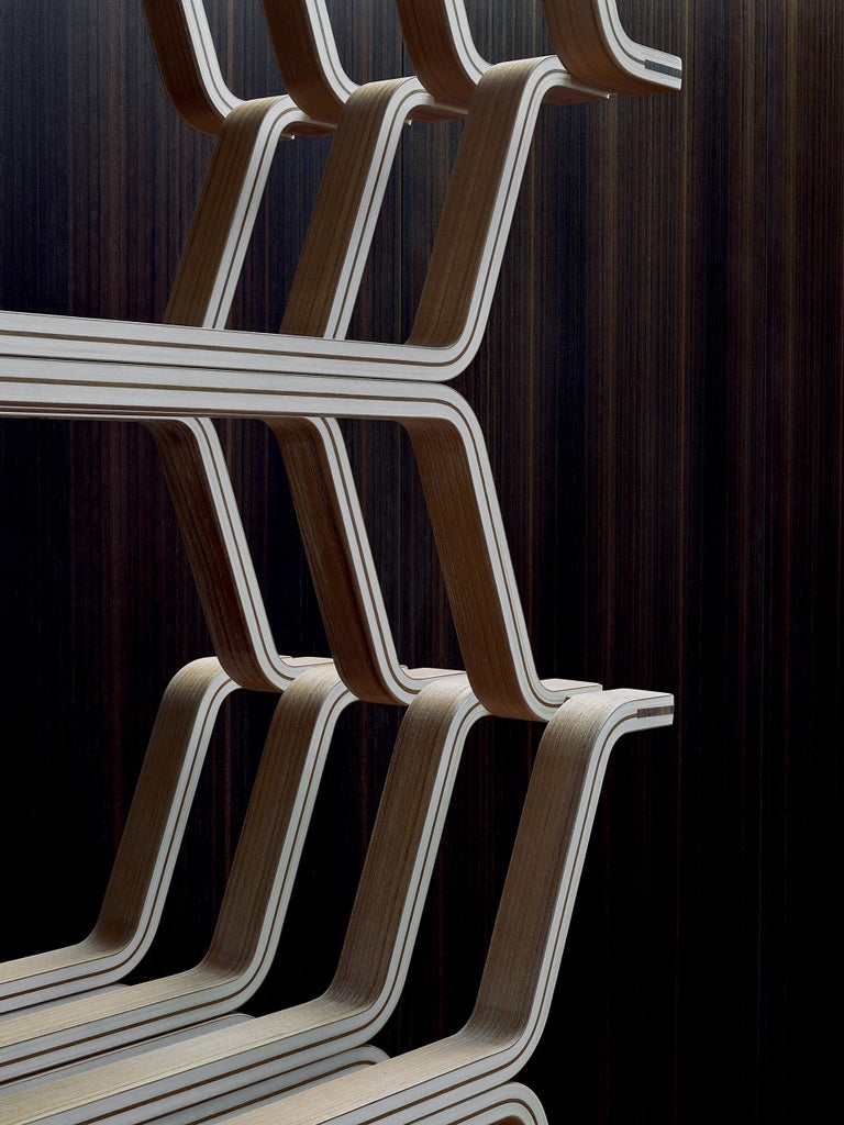 Molteni&C MHC.2 Bookcase with 3 Shelves in American Walnut by Yasuhito ...