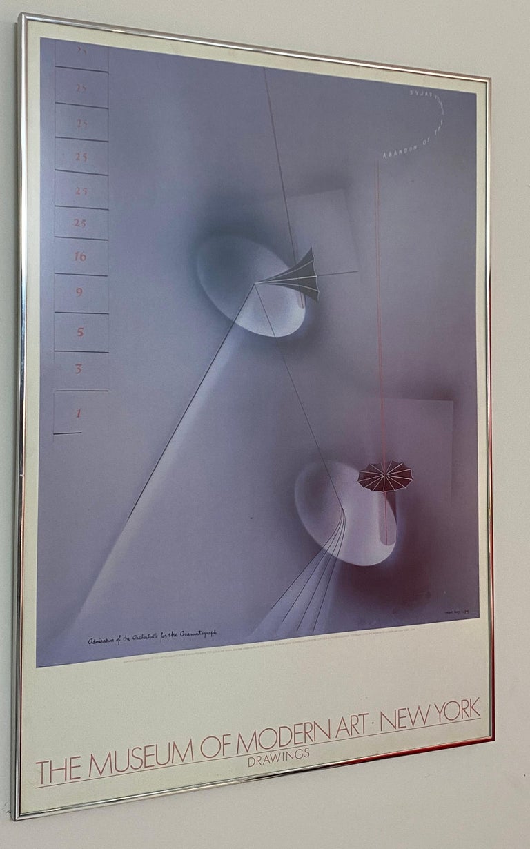 MOMA Exhibition Poster "The Modern Drawings" 1983 Featuring Man Ray For ...