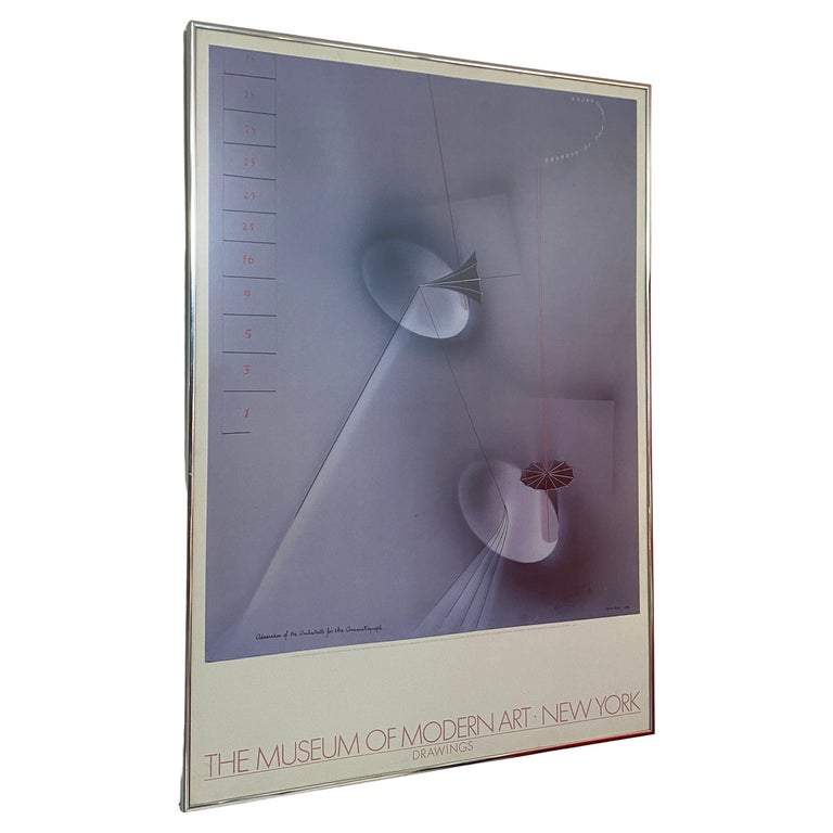 MOMA Exhibition Poster "The Modern Drawings" 1983 Featuring Man Ray For ...