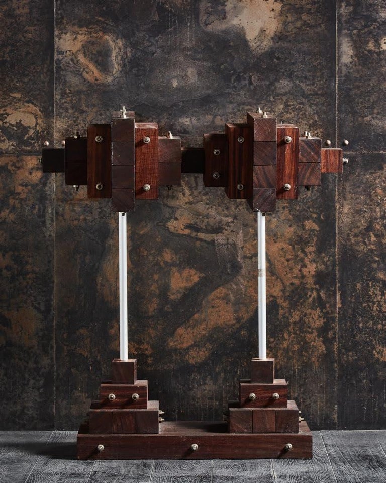 Momcilo Milovanovic, 2 TOTEM Sculptures Brutalist Vintage Style 70s Mid ...