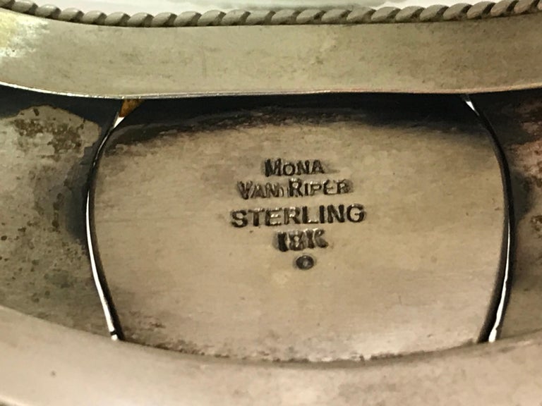 Mona Van Riper Turquoise Silver and Gold Bracelet For Sale at 1stDibs