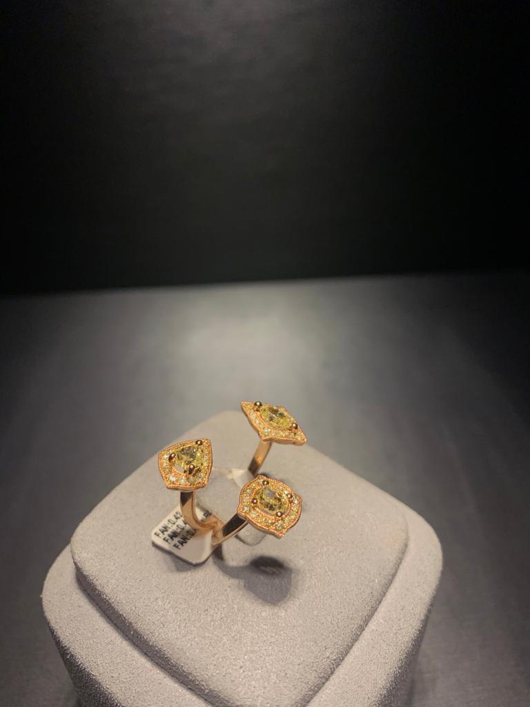 Monan Once Upon A Time 1.71 Carat Fancy Yellow Diamonds Three ...