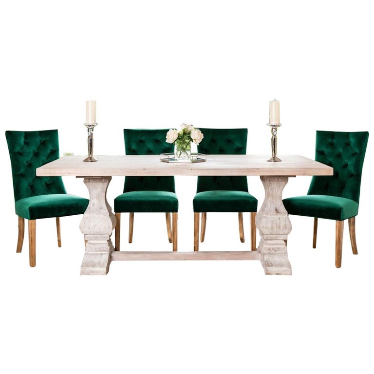 Monastery Reclaimed Pine Dining Table, 20th Century For Sale at 1stDibs