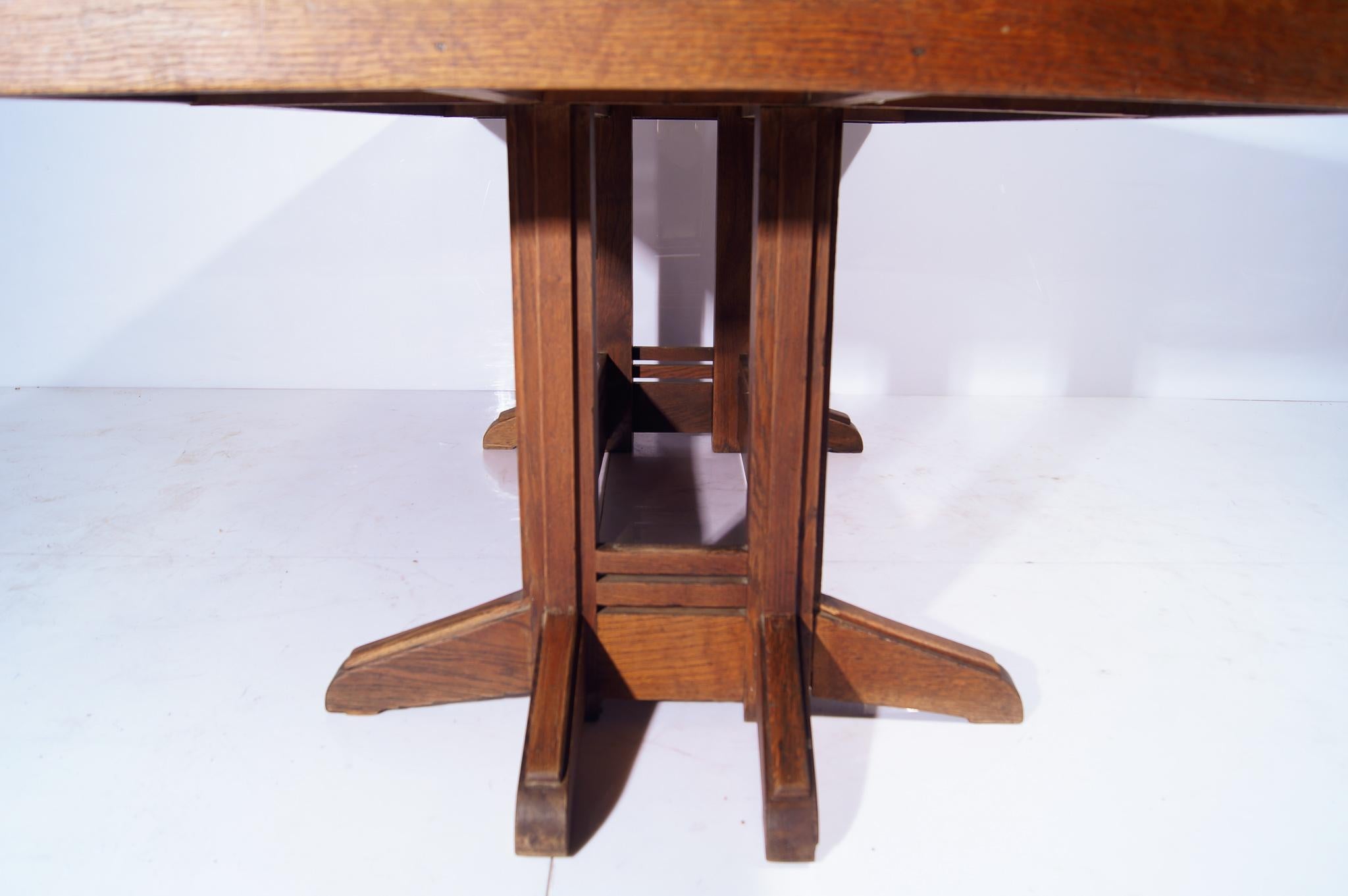 Monastery Table form the Jerusalem-Monastery Venray - Solid Oak - Restored For Sale at 1stDibs