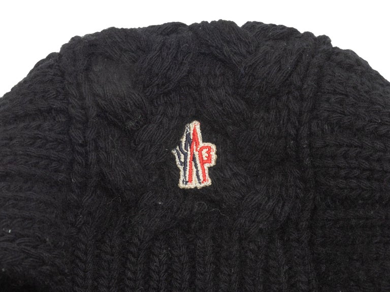 Moncler Black Virgin Wool Balaclava For Sale at 1stDibs