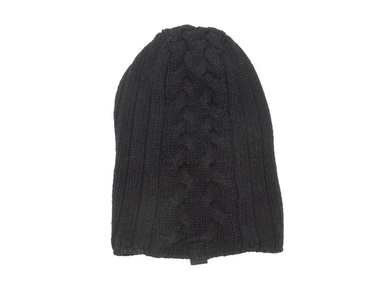 Moncler Black Virgin Wool Balaclava For Sale at 1stDibs