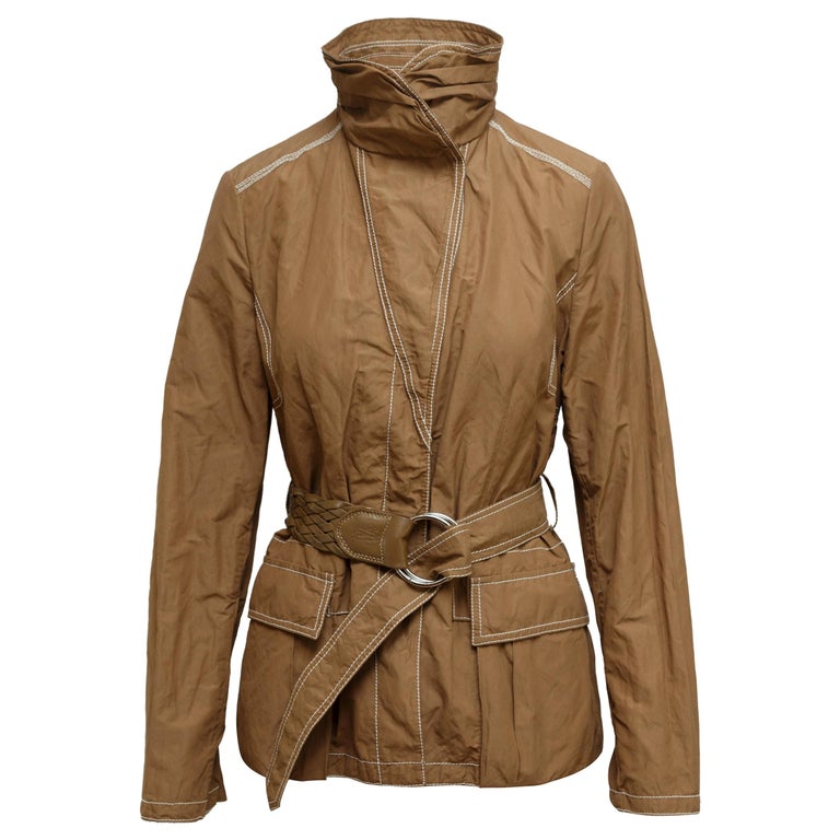 Moncler Brown Lightweight Jacket For Sale at 1stDibs