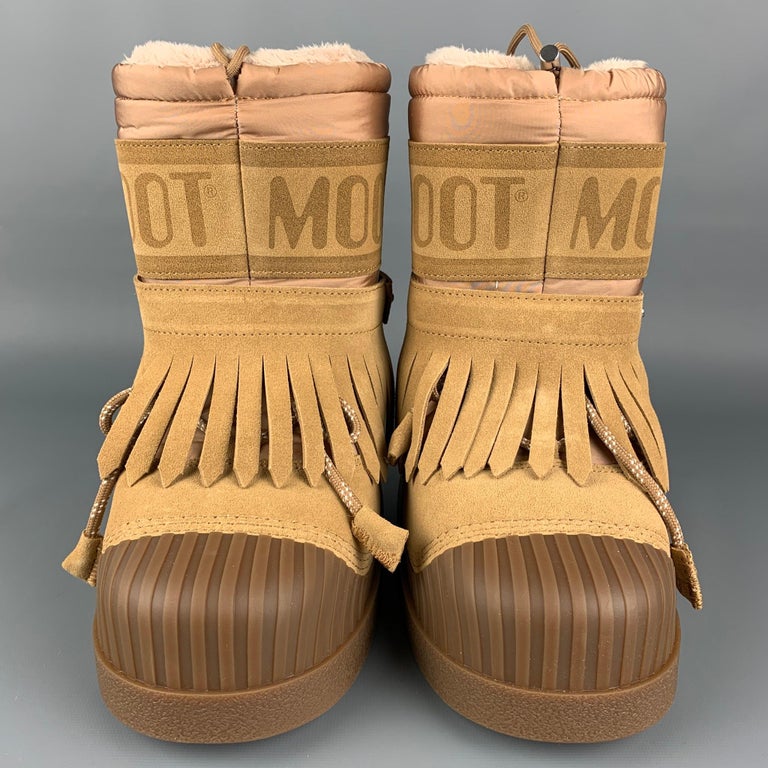 MONCLER GENIUS x PALM ANGELS Collection Size 6 Tan Suede Pull On Moon ...