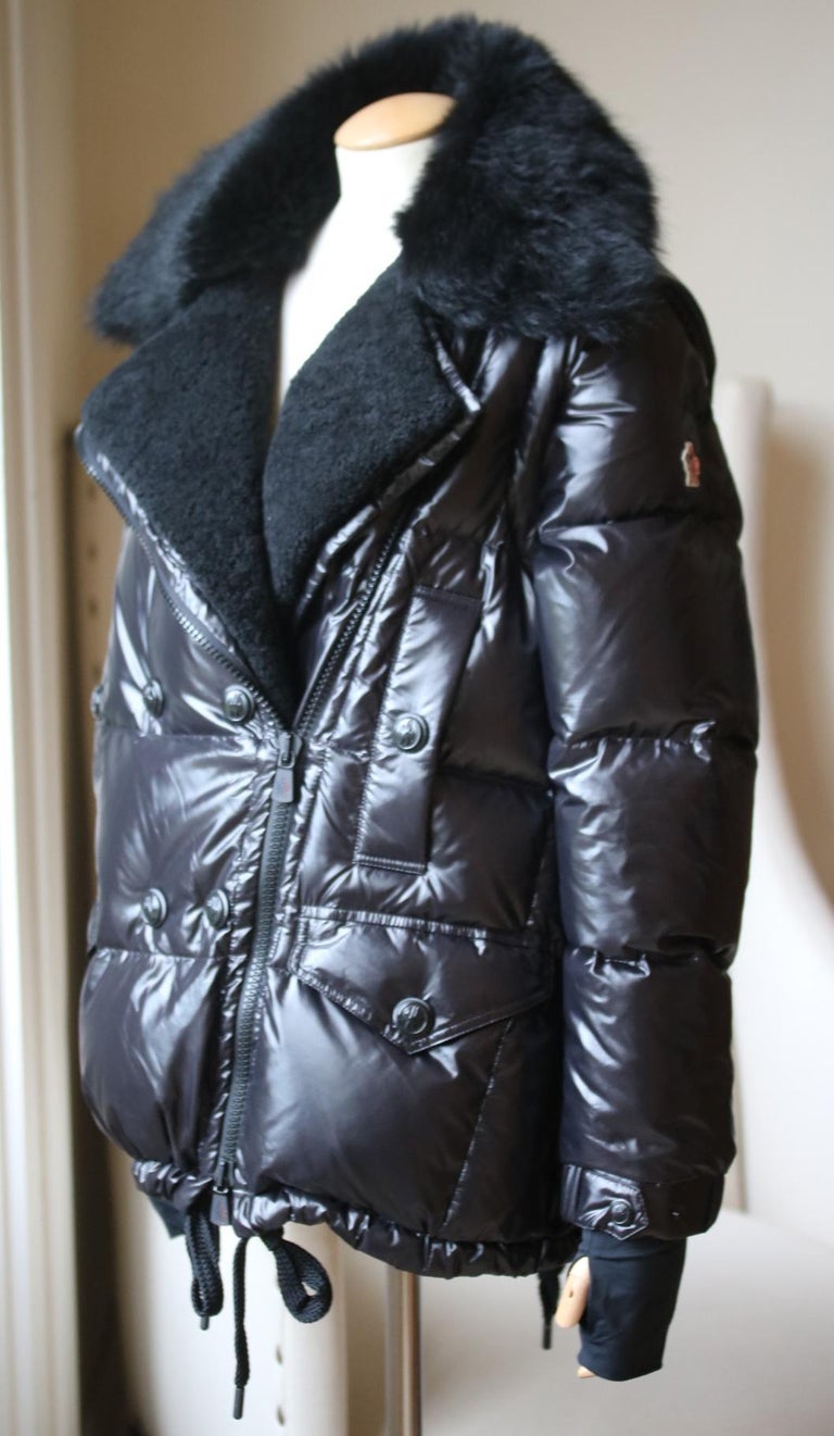 Moncler Grenoble Seelisberg Shearling-Trimmed Quilted Glossed-Shell ...
