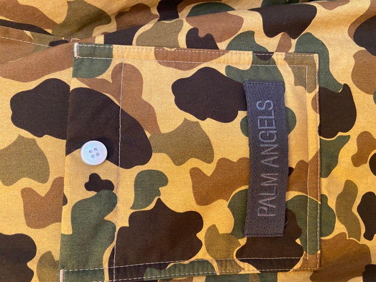 Moncler "Limited Edition" Camouflage "Palm Angels" Snap-Front Flare ...