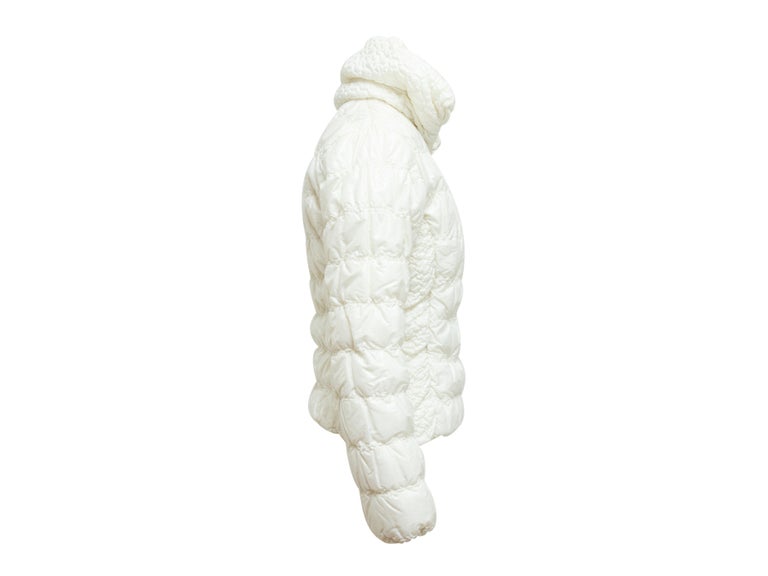 Moncler Pearl White Puffer Jacket at 1stDibs | moncler pearl jacket
