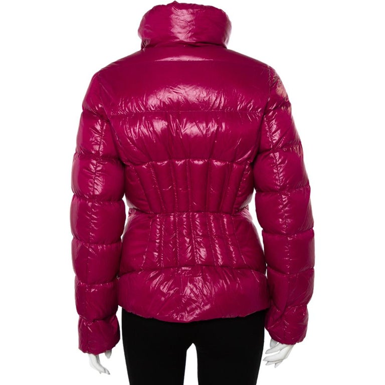 Moncler Purple Synthetic Puffer Down Ilay Jacket S at 1stDibs