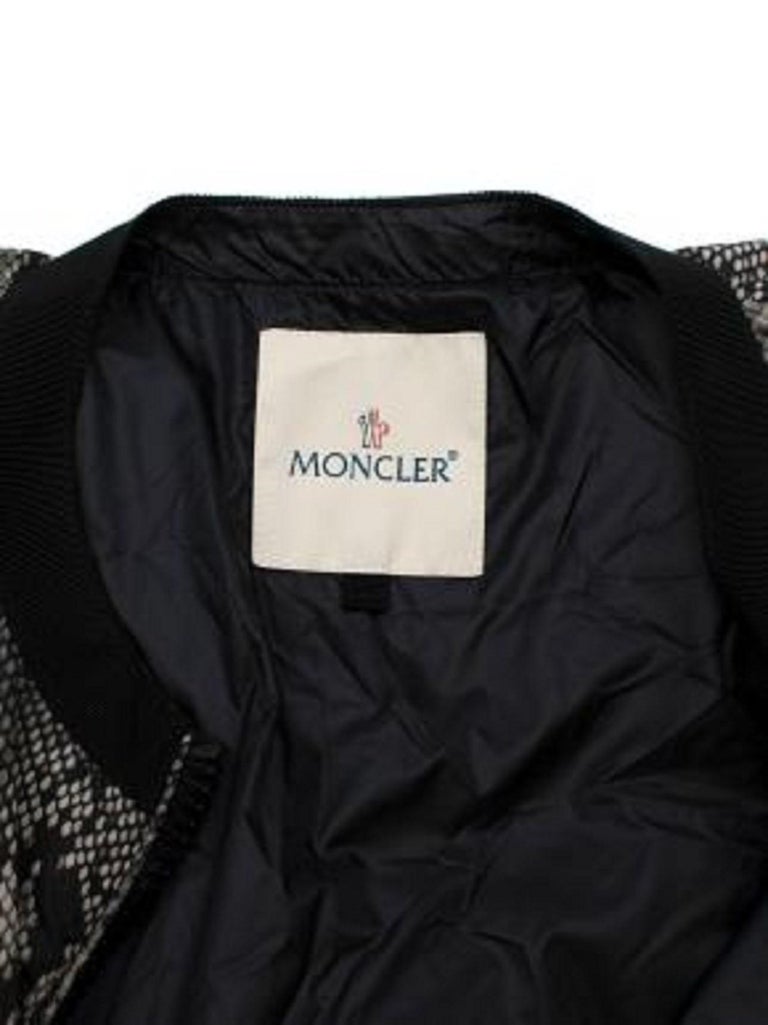 Moncler Snake Print Haneye Jacket For Sale at 1stDibs