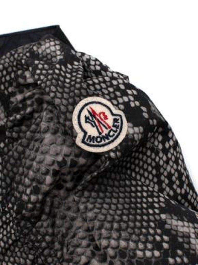 Moncler Snake Print Haneye Jacket For Sale at 1stDibs