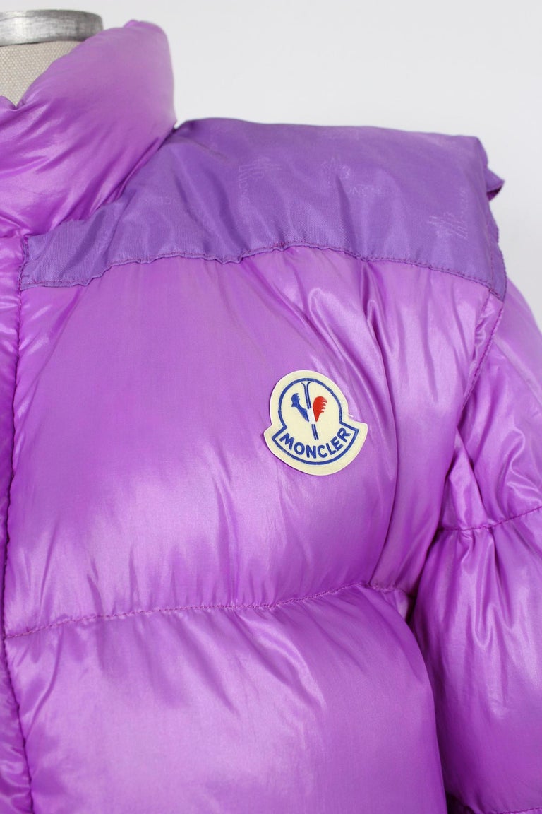 Moncler Vintage Grenoble Pink Goose Down Jacket 1980s For Sale at 1stDibs