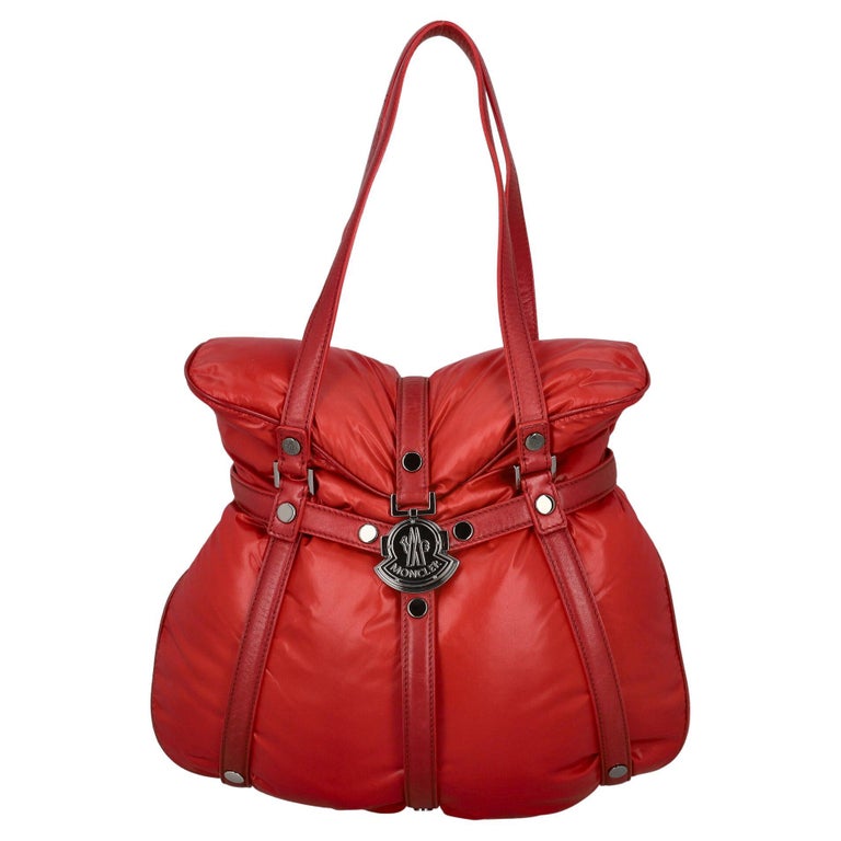 Moncler Women Shoulder bags Red Synthetic Fibers For Sale at 1stDibs