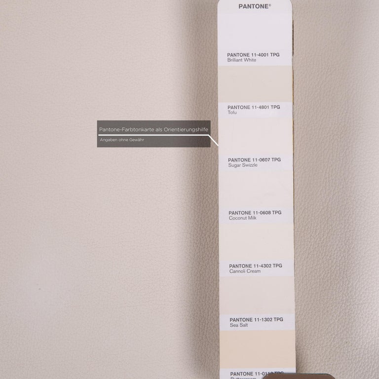 Mondo Leather Sofa White Two-Seat Relax Function Function Couch For ...