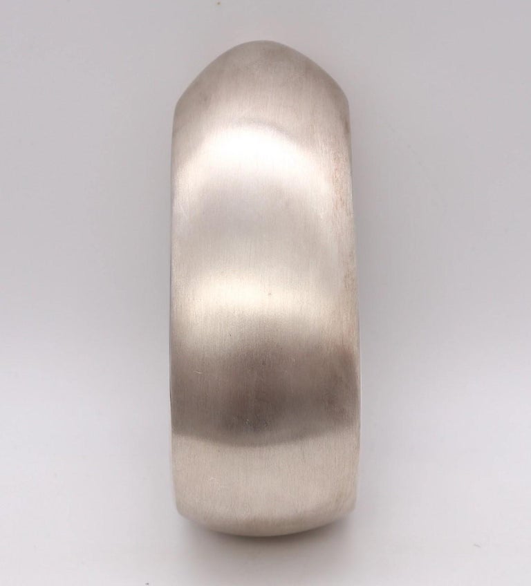 Monica Coscioni Roma Ovoid Sculptural Bangle Bracelet Solid .925 ...