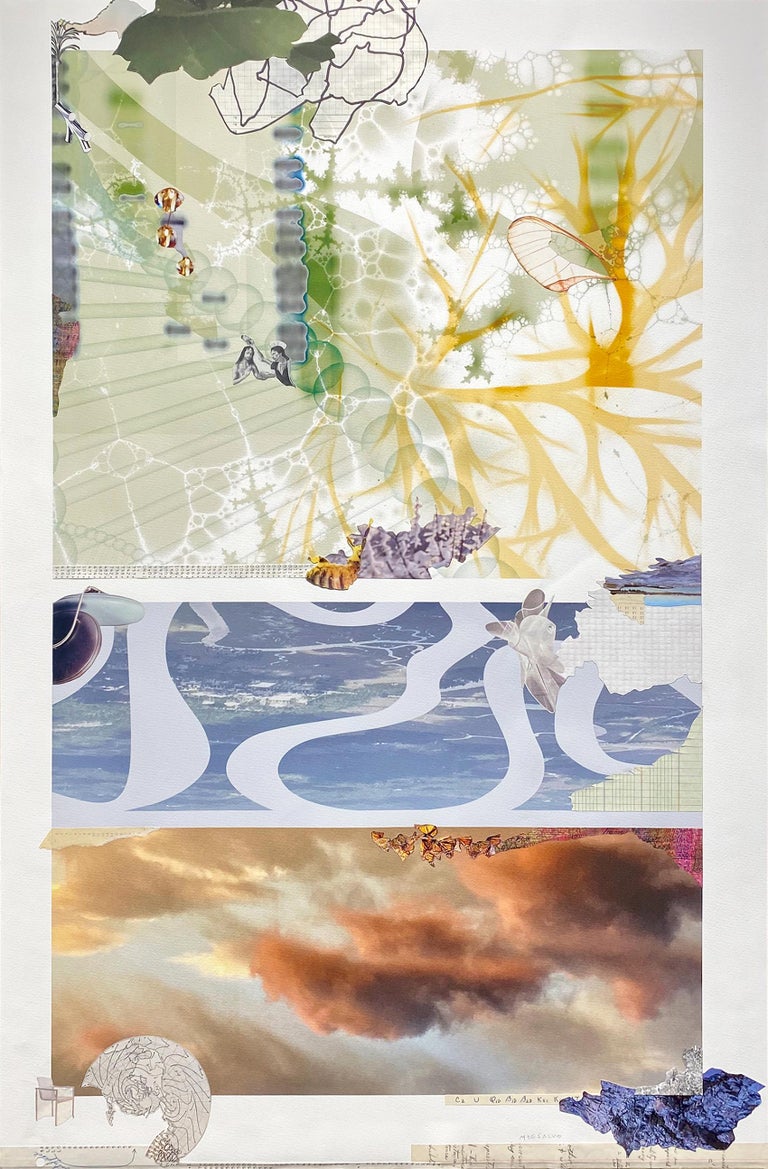 Monica DeSalvo - "The house is gone", diptych, surreal, collage ...