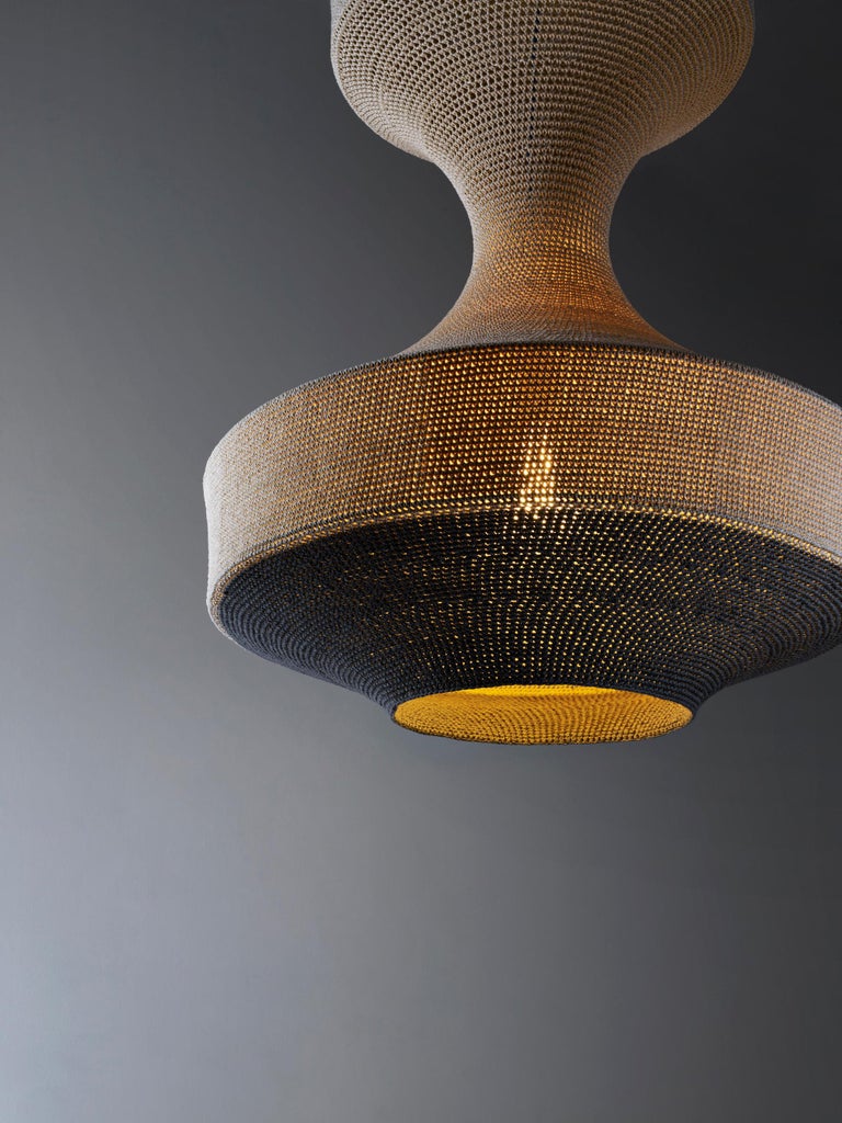 Monika Pendant Light Ø32cm/ 12.6in., Hand Crocheted in 100% Egyptian ...