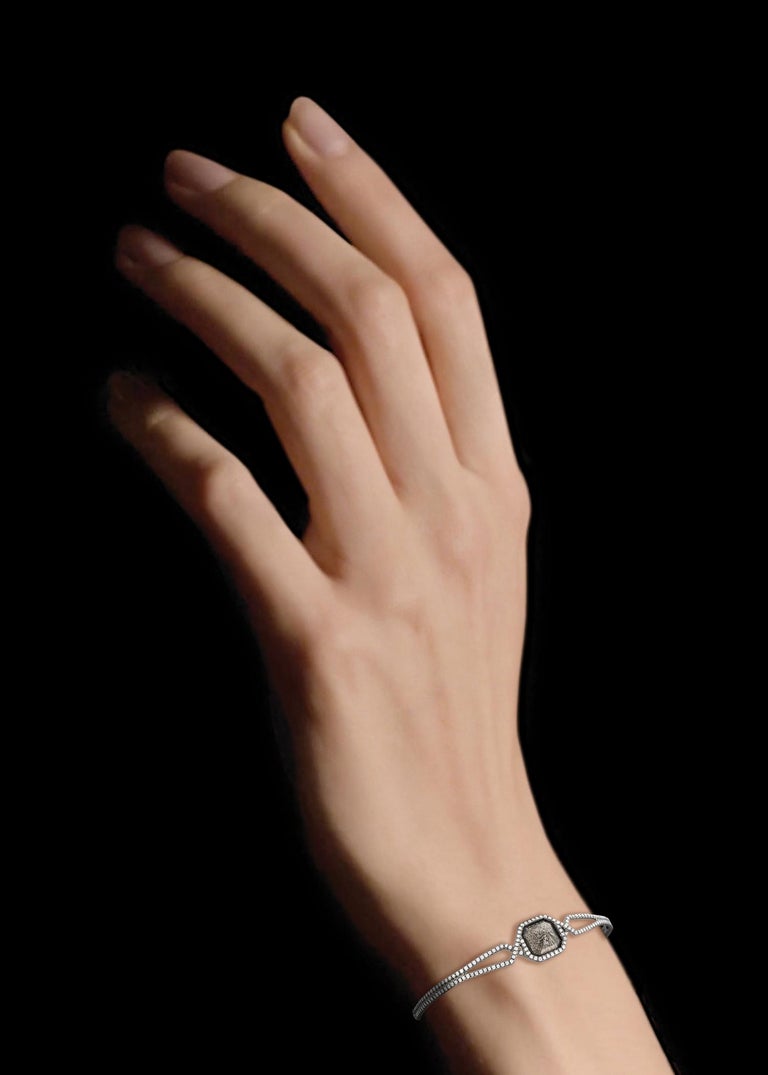 Monique Péan Pyritized Dinosaur Bone and White Diamond Bracelet For ...