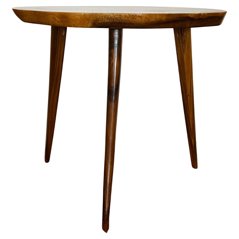 Monkeypod Wood Side Table at 1stDibs