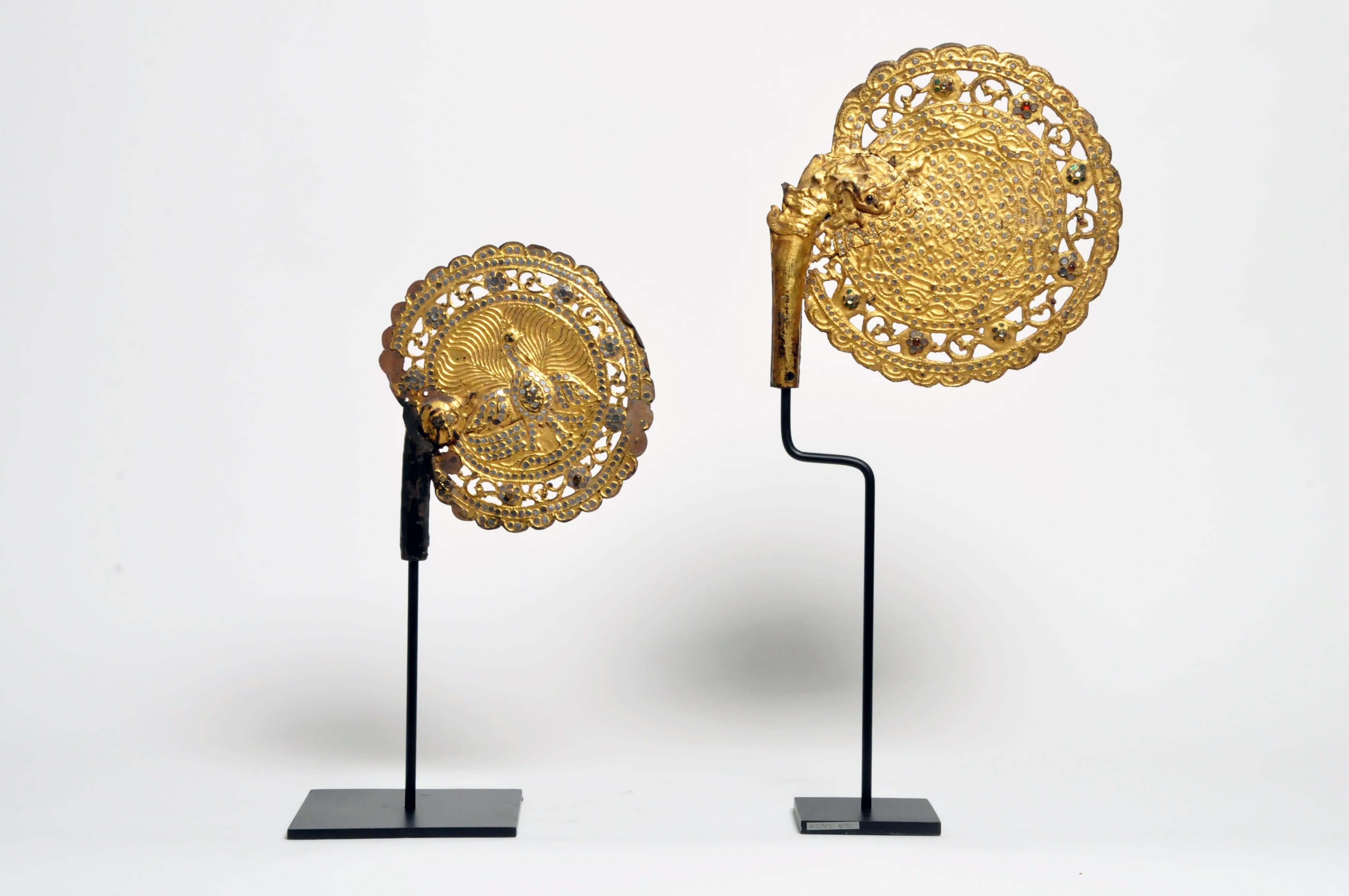 Monk's Fan Mounted on Stand at 1stDibs