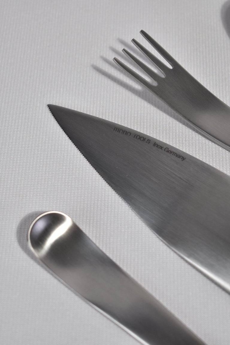 Mono Tools 4-Piece Flatware Set in Stainless Steel at 1stDibs