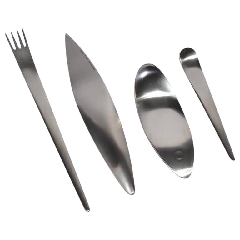Mono Tools 4-Piece Flatware Set in Stainless Steel at 1stDibs