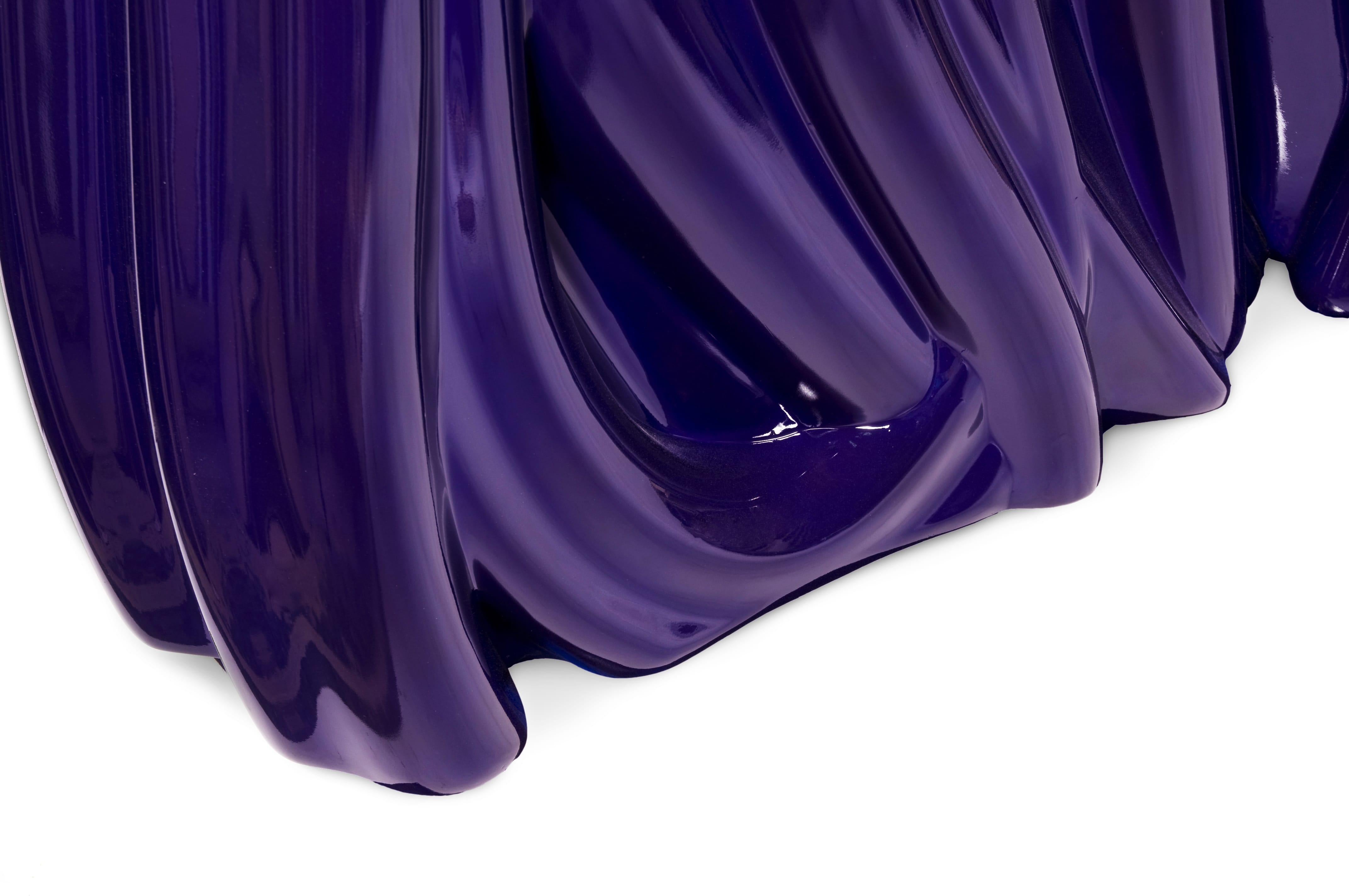 Monochrome Console in Purple in Molded Fiberglass For Sale at 1stDibs ...