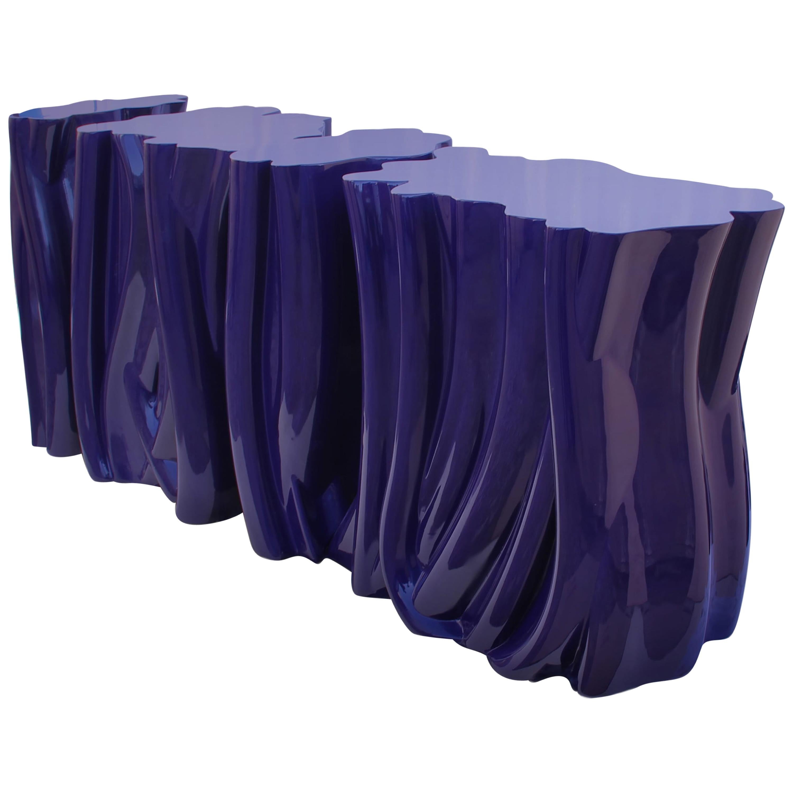 Monochrome Console in Purple in Molded Fiberglass For Sale at 1stDibs ...