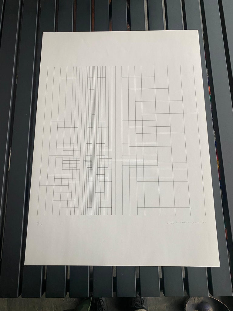 Monochrome Space Age Serigraphie Von Max H. Mahlmann For Sale at 1stDibs