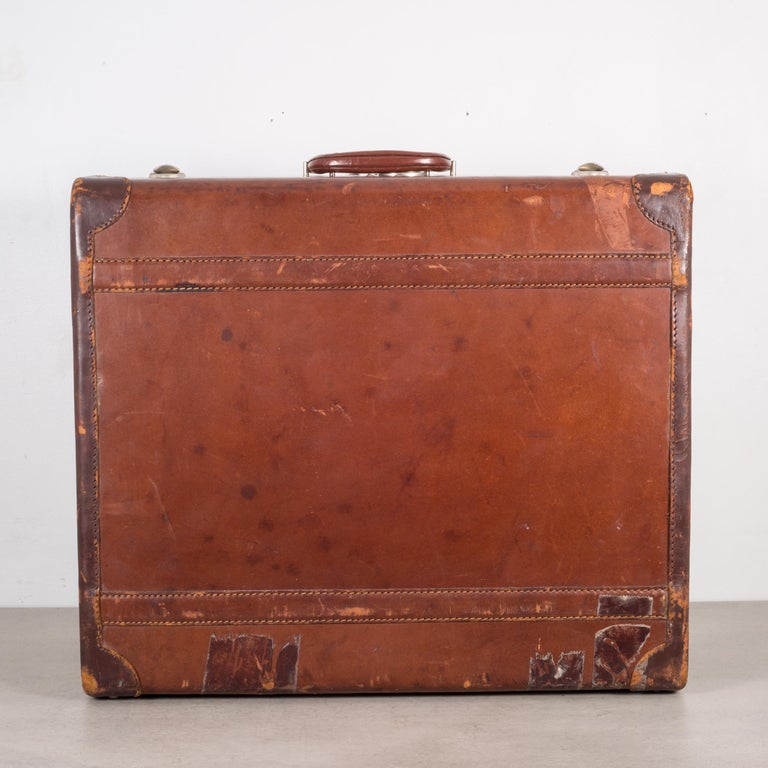 Monogrammed Medium Leather Suitcase, circa 1940 For Sale at 1stDibs ...