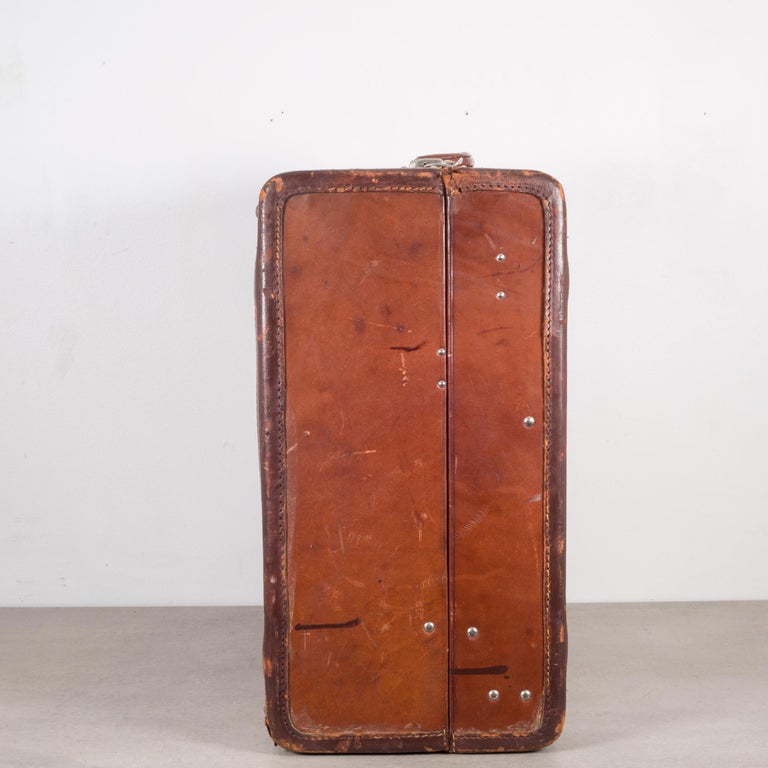 Monogrammed Medium Leather Suitcase, circa 1940 For Sale at 1stDibs ...