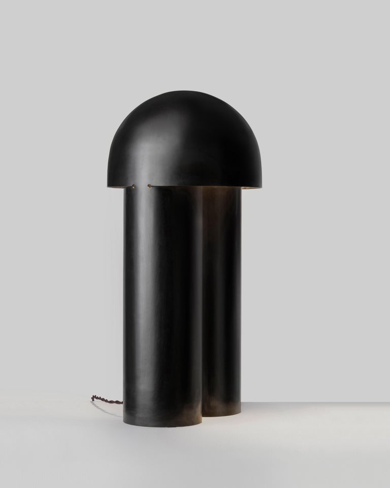 Monolith Buffed Brass Sculpted Table Lamp by Paul Matter For Sale at ...