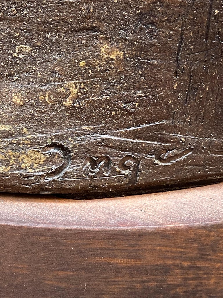 Monolithic 1960s Studio Pottery Table Lamp Signed Inge For Sale at 1stDibs