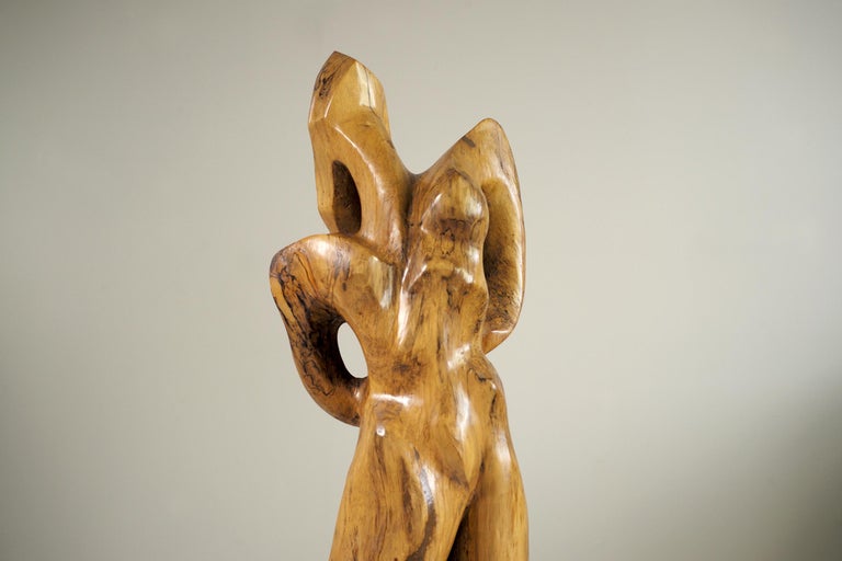 Monoxyl Sculpture, "Couple", 1960 For Sale at 1stDibs