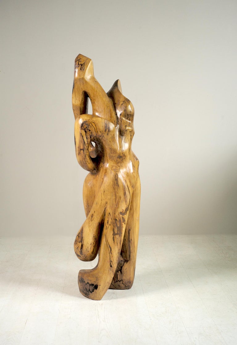 Monoxyl Sculpture, "Couple", 1960 For Sale at 1stDibs
