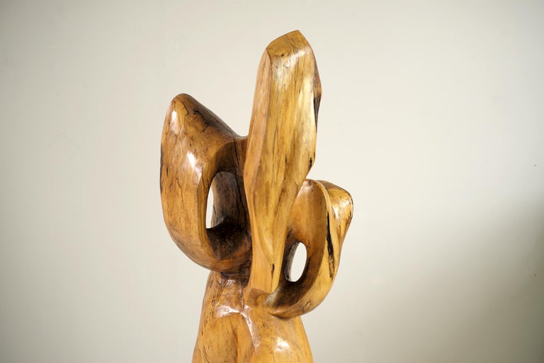 Monoxyl Sculpture, "Couple", 1960 For Sale at 1stDibs