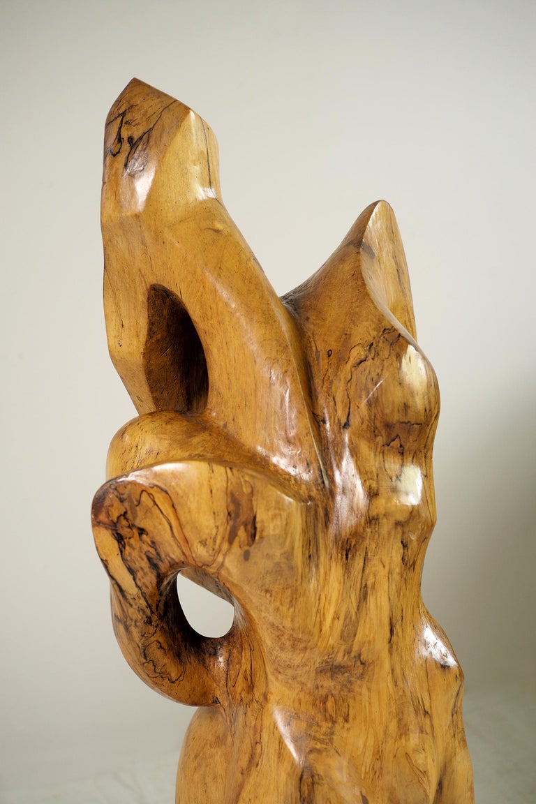 Monoxyl Sculpture, "Couple", 1960 For Sale at 1stDibs