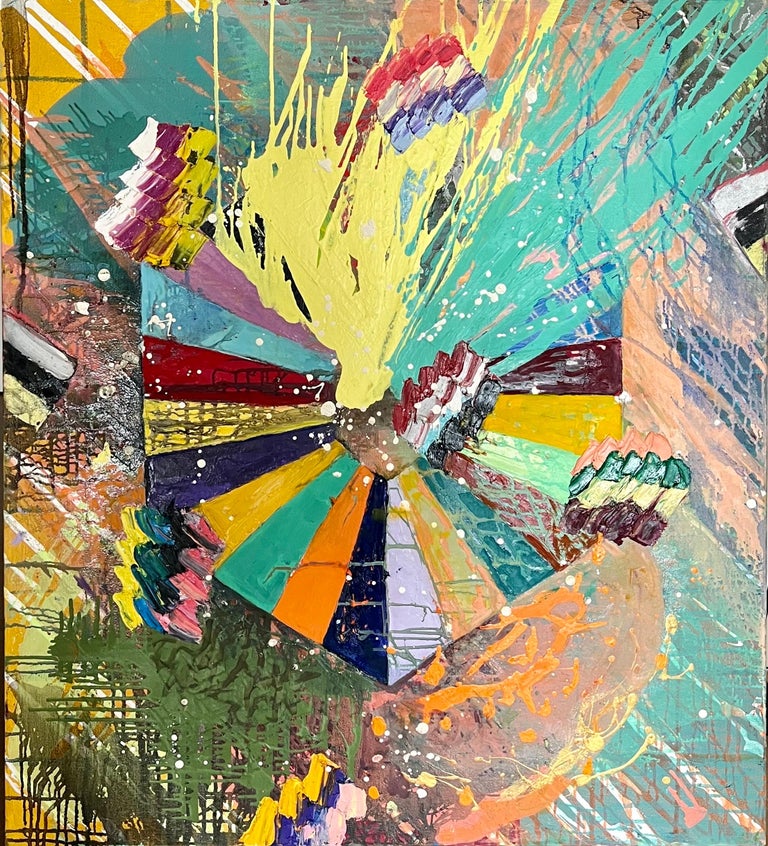 Monroe Hodder - Large Abstract Expressionist Colourful Painting Monroe ...