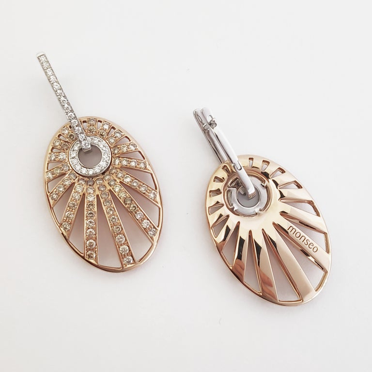 Monseo Rose and White Gold White and Brown Diamonds Cosmopolitan ...