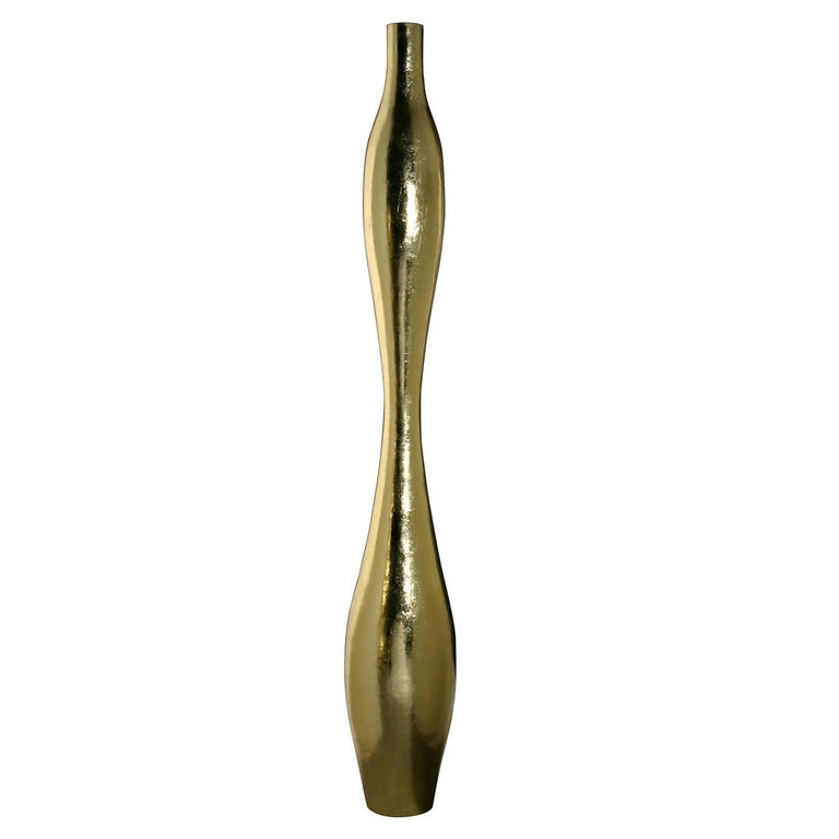 Monsieur Gold Floor Vase For Sale at 1stDibs
