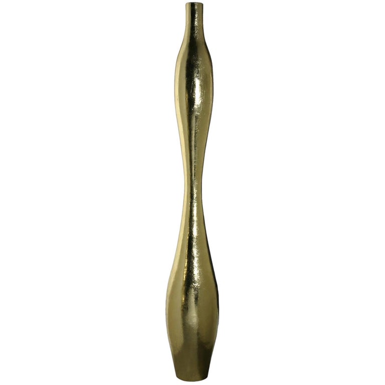Monsieur Gold Floor Vase For Sale at 1stDibs