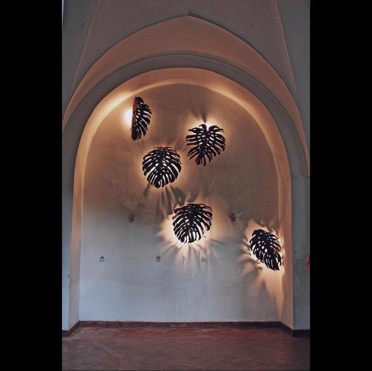 Monstera Deliciosa Wall Lamp For Sale at 1stDibs